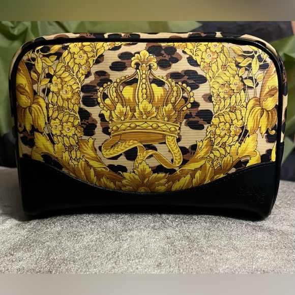 Versace | Bags | Gianni Versace Gold Baroque Leopard Print Signature ...
